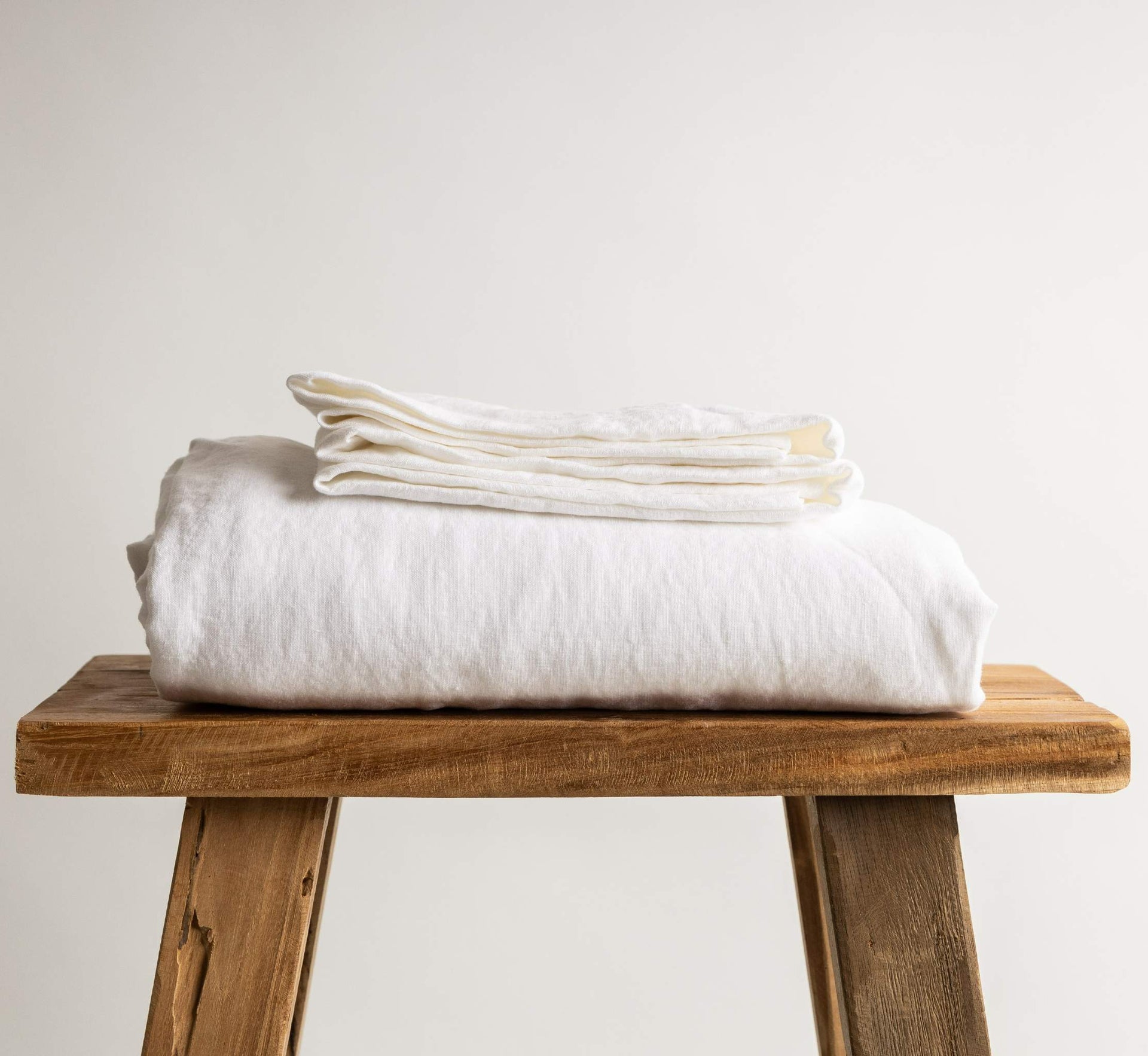 White Linen Fitted Sheets l The Linen Project – thelinenproject